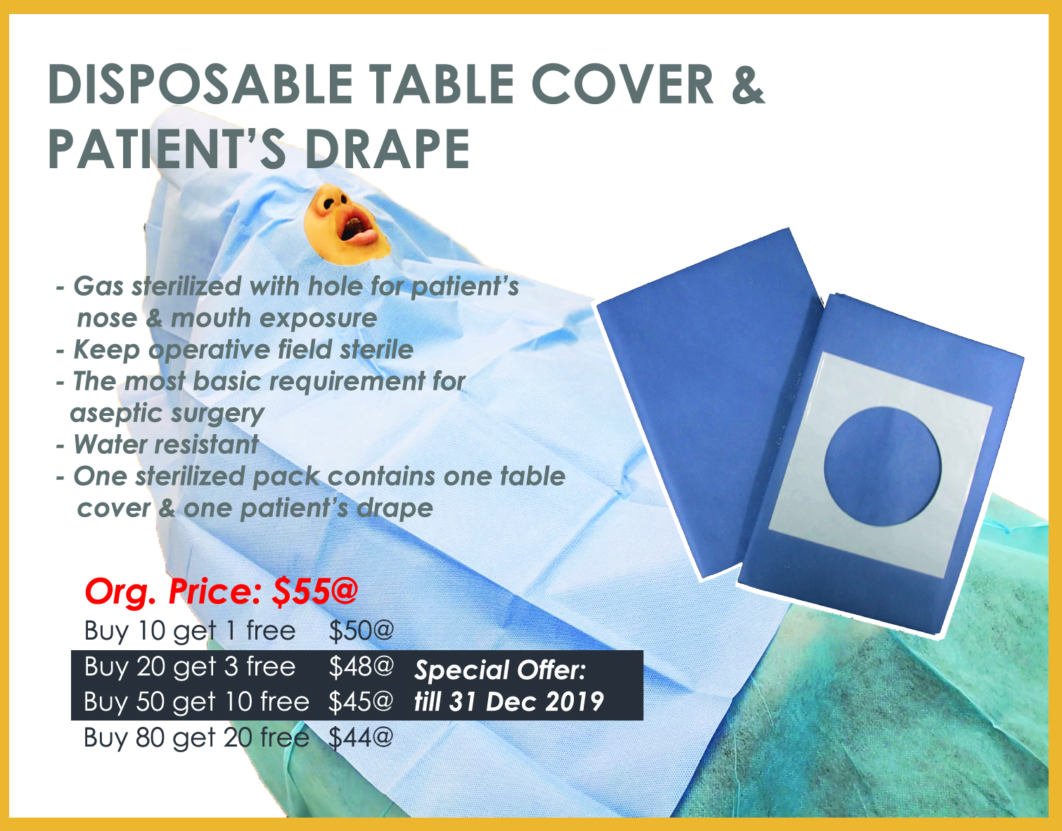 IRC – Disposable Table Cover & Patient’s Drape – Implant Resources ...